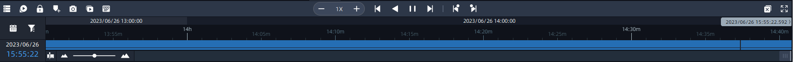 5.2.1 Video Playback Tool Bar Description
